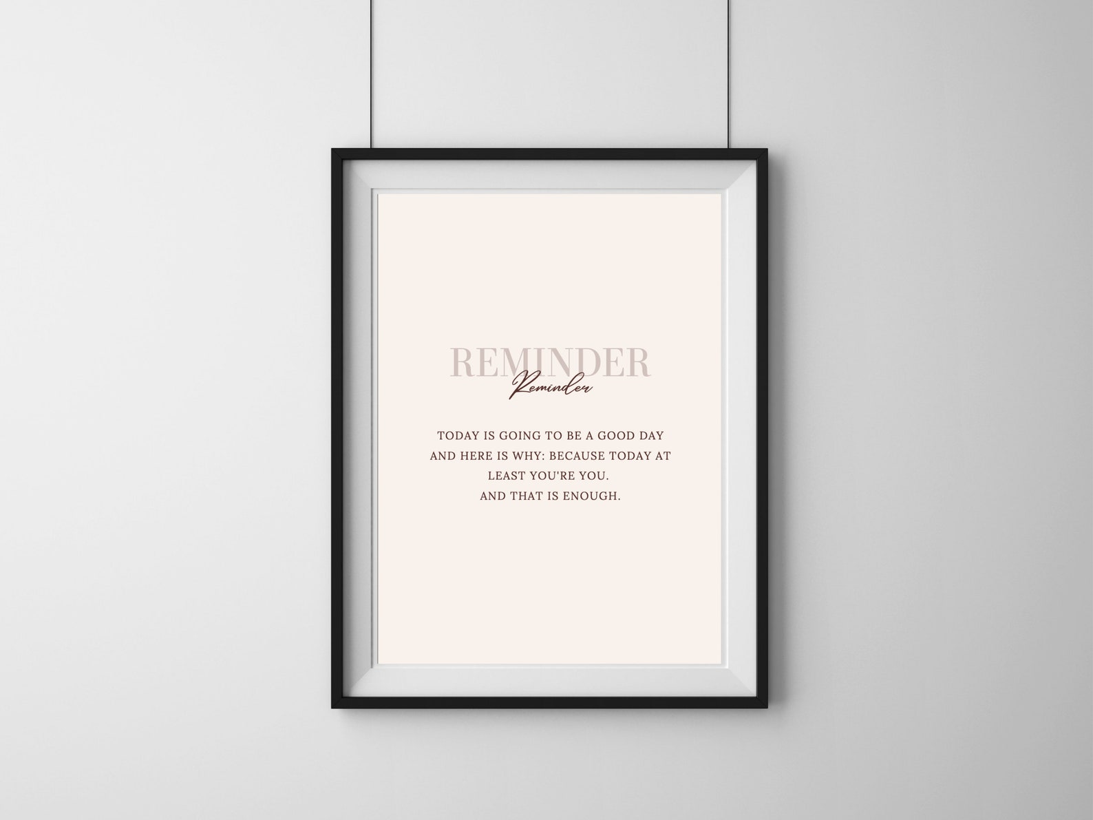 Printable Poster Digital Poster Reminder Quote Beige Aesthetic - Etsy