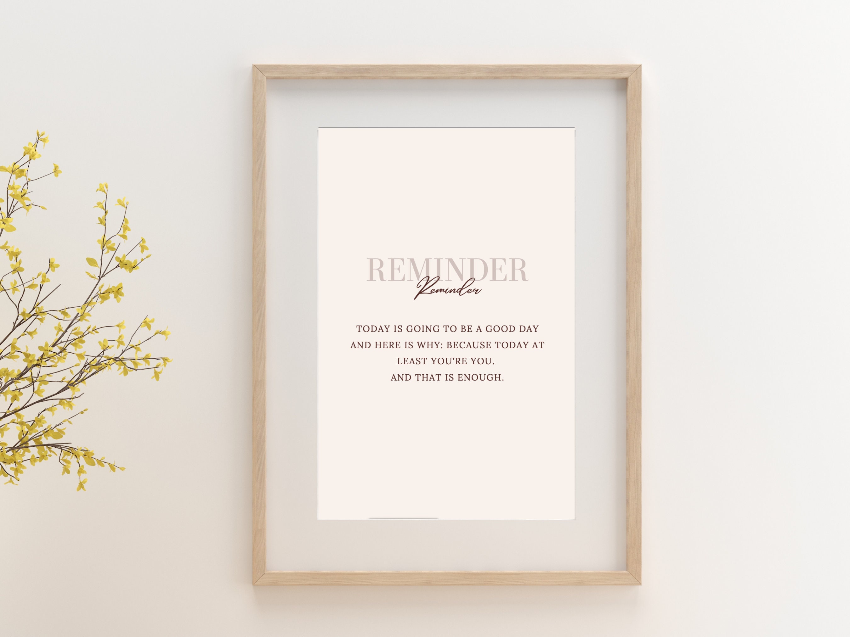 Printable Poster Digital Poster Reminder Quote Beige Aesthetic - Etsy