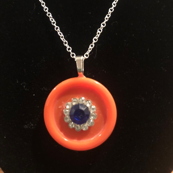 Button Necklace - Etsy