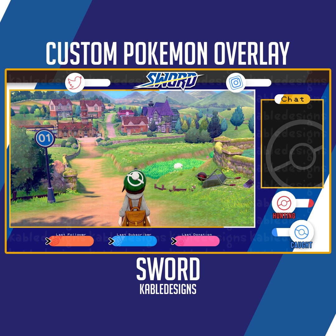 Pokémon Sword - Overlay for Twitch/youtube - Etsy