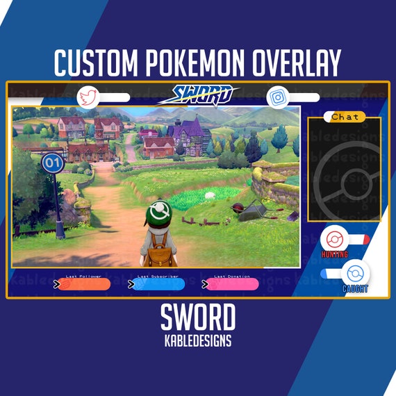 Pokémon Sword Overlay for Twitch/youtube - Etsy