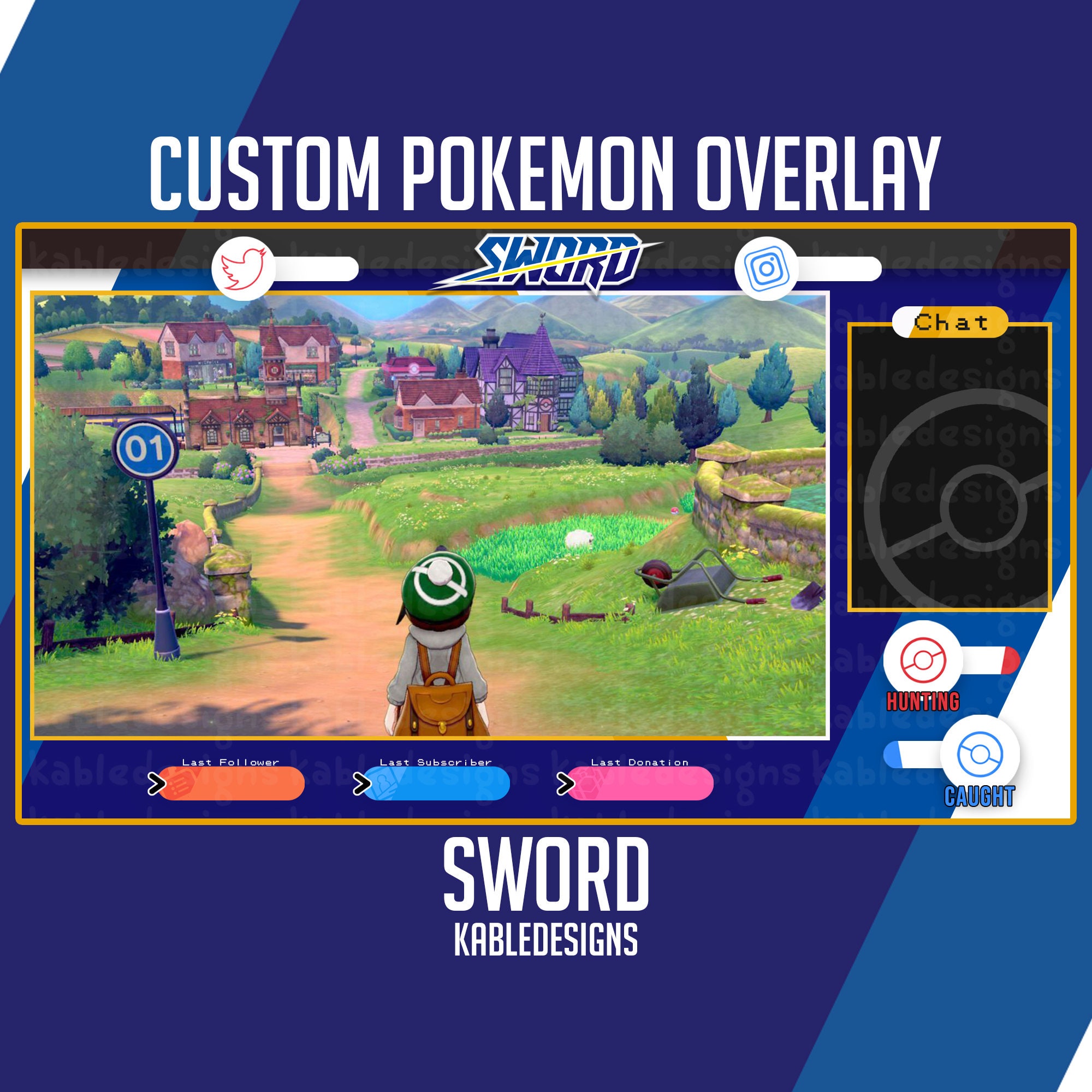 Pokémon Sword - Overlay for Twitch/youtube - Etsy