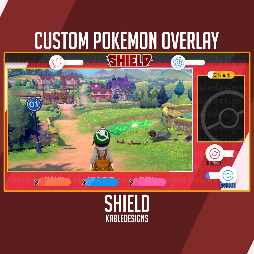 Pokémon Shield - Overlay for Twitch/youtube - Etsy