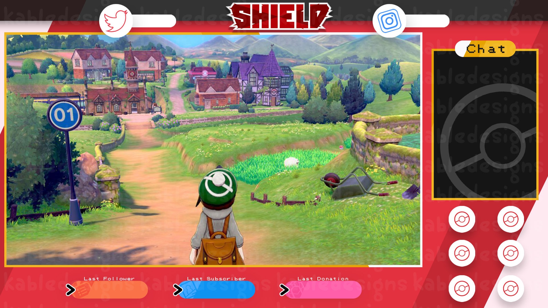Pokémon Shield - Overlay for Twitch/youtube - Etsy