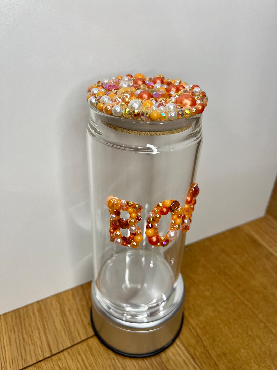 Boo Glass Beer Cans, Glass Iced Coffee Cup Lid and Glass Straw - Etsy