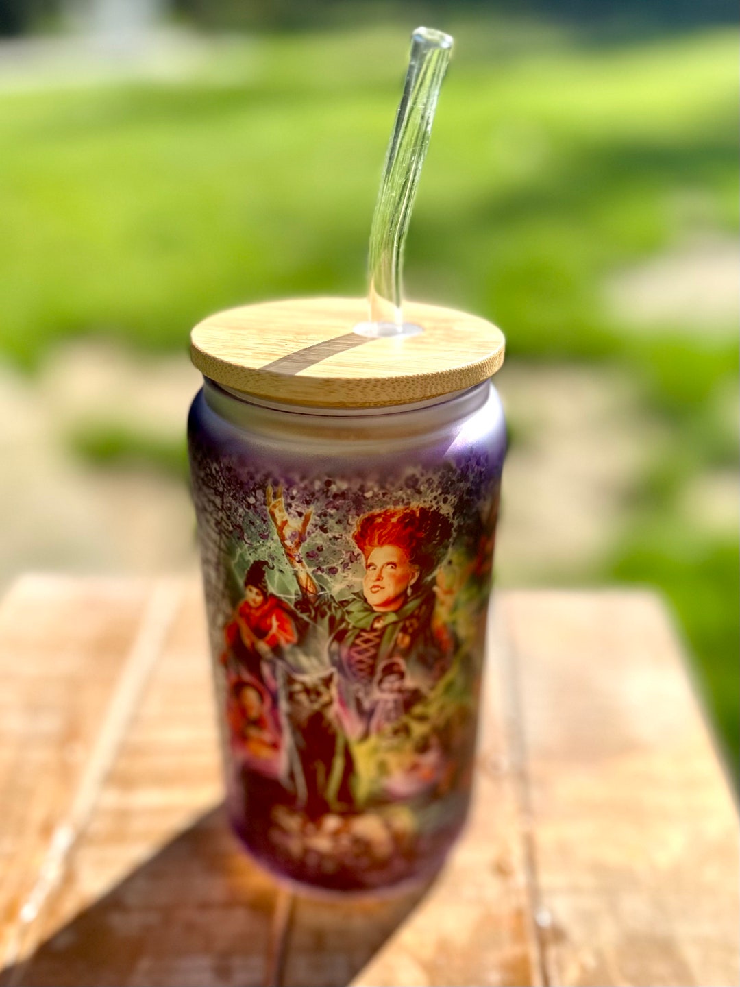 16oz Hocus Pocus Glass Can - Etsy