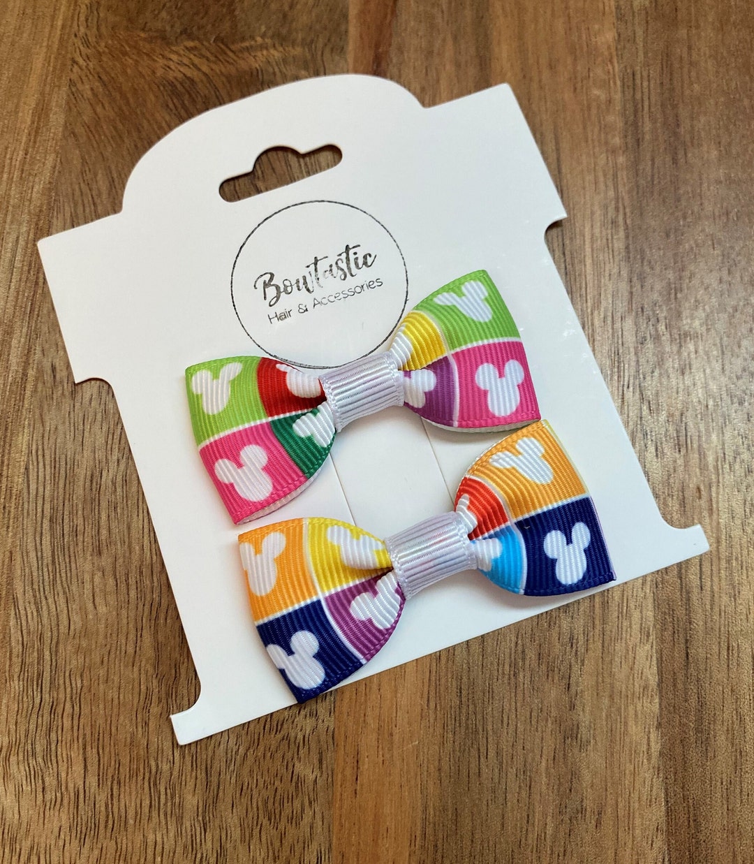 Mickey Mouse Hair Clips, Disney Hair Clips, Girls Hair Clips, Baby Hair ...