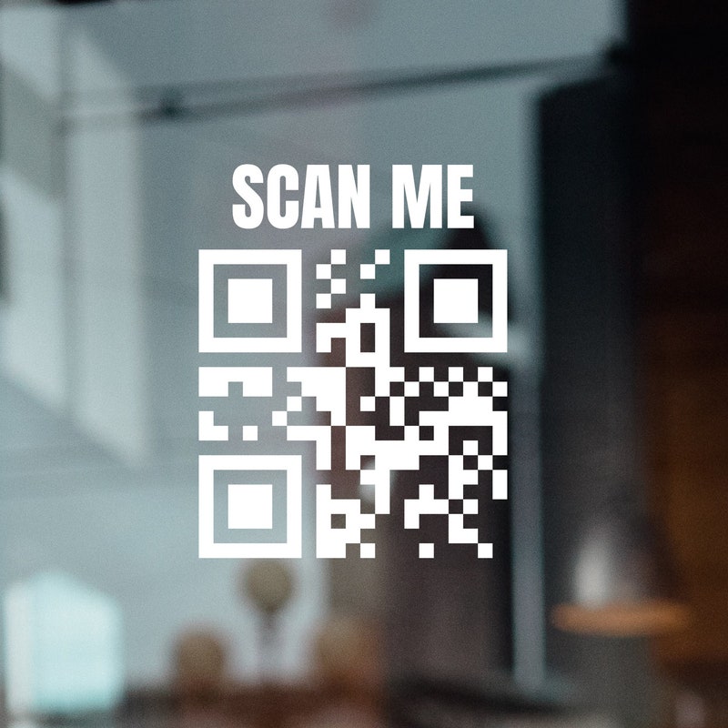 Qr Code Decal - Etsy