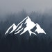 Mountain Range Decal | Vinyl Car Decal | Multiple Colors and Sizes ...
