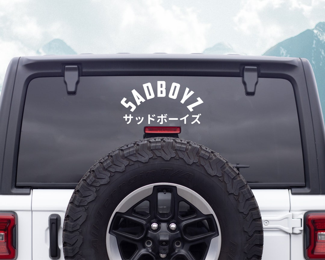 Sad Boys JDM Car Decal Sad Boy Car Sticker Japanese Kanji - Etsy