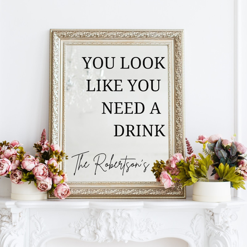 Mirrored Words Signage - Etsy