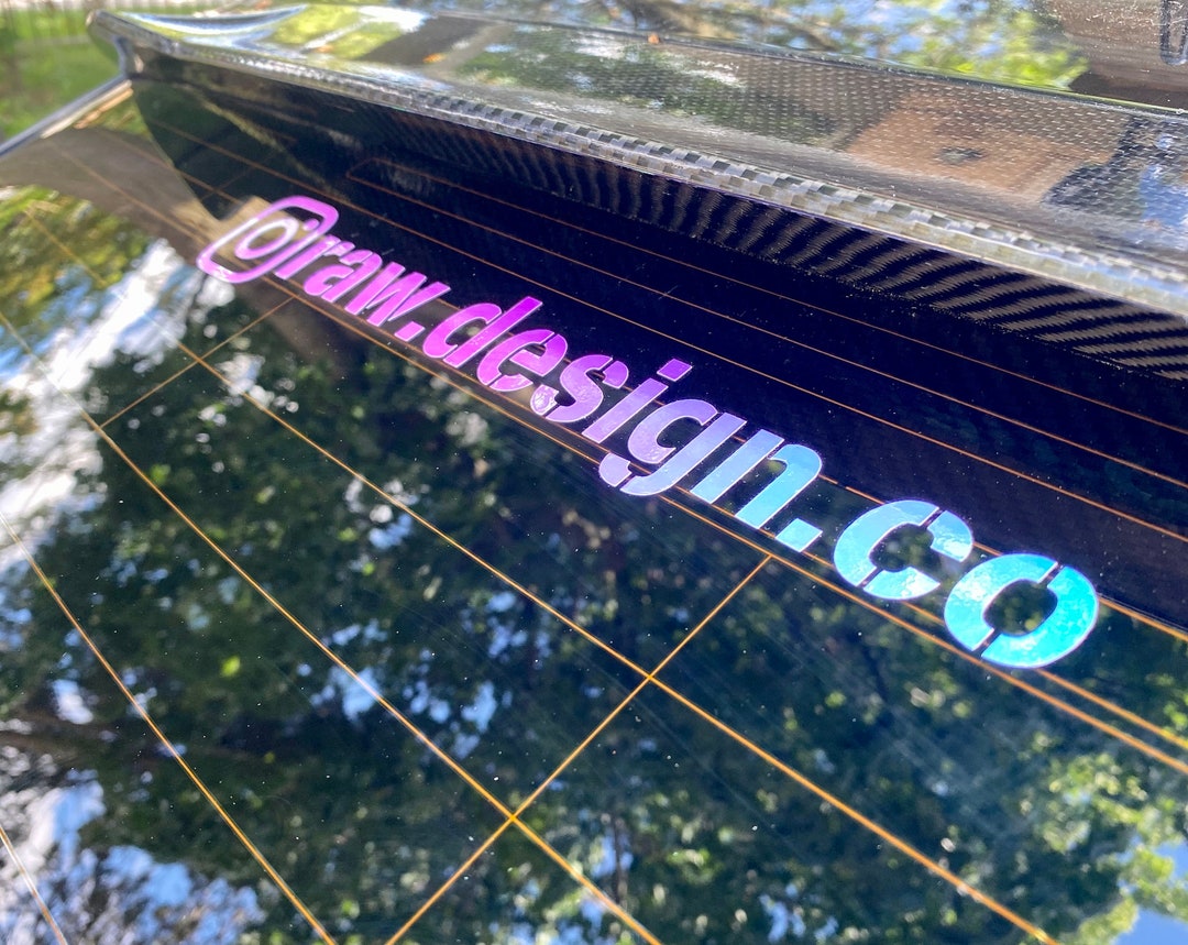 Holographic Custom Instagram Usernamedecal, Instagram Handle Decal ...