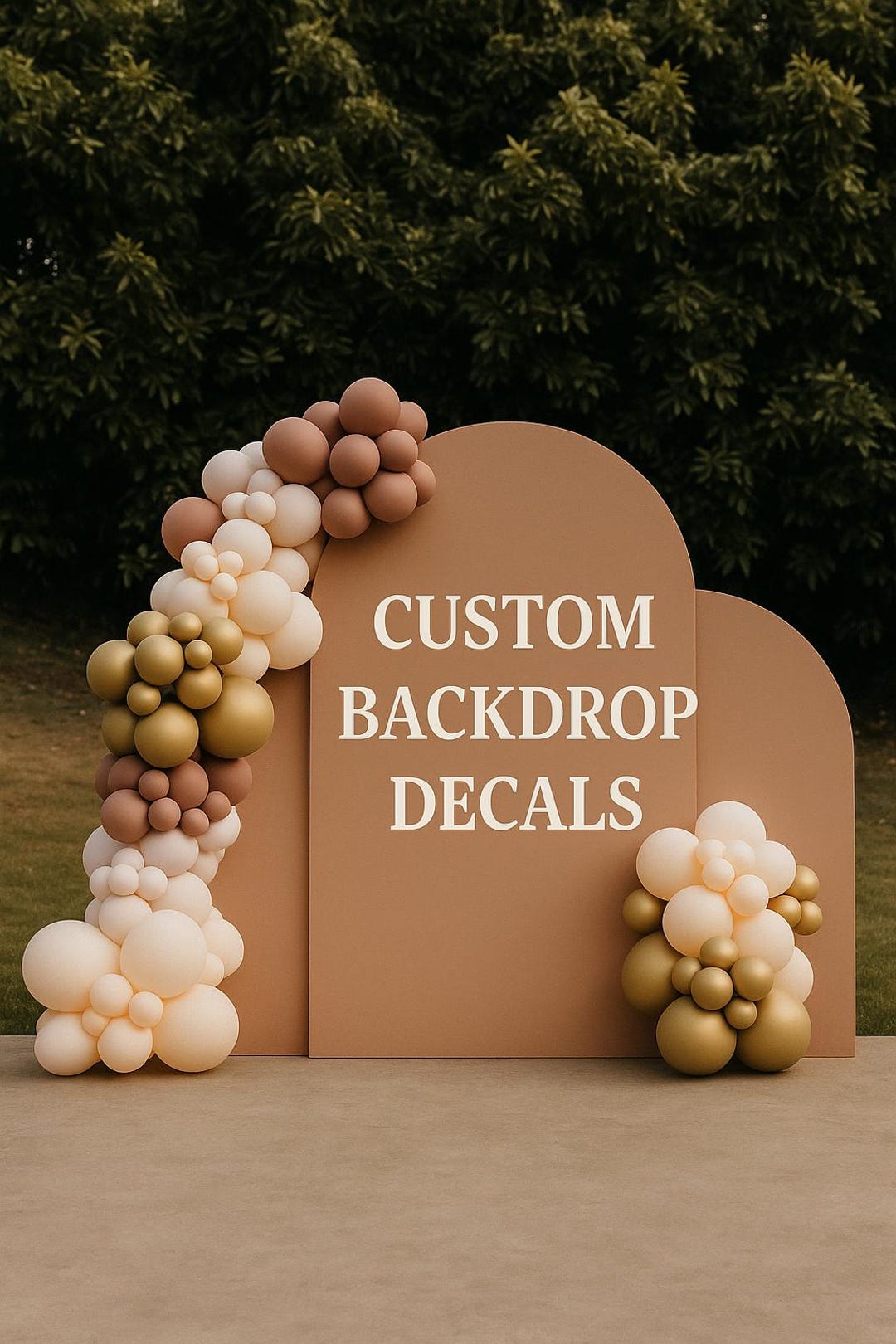 Custom Backdrop Decals | Personalized Event Vinyl Decal for Hard ...
