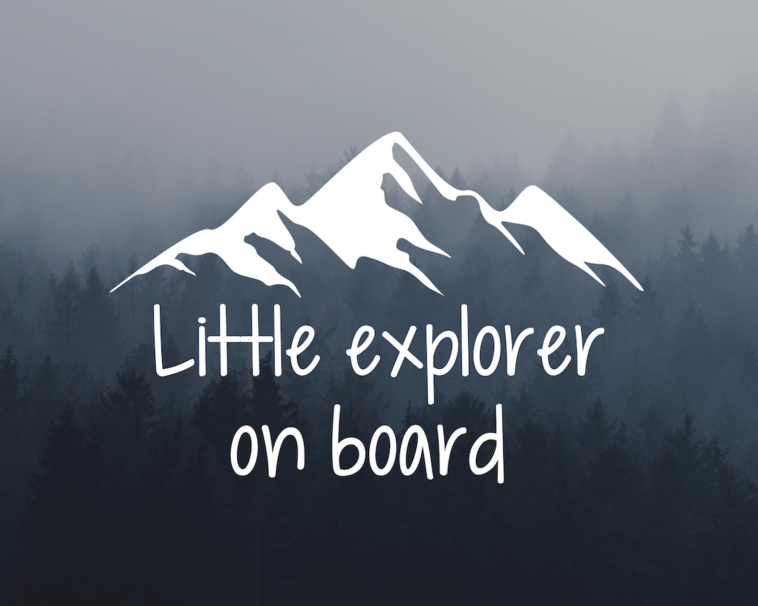 Baby on Board Decal | Little Explorer on Board Decal | Explore Decal ...
