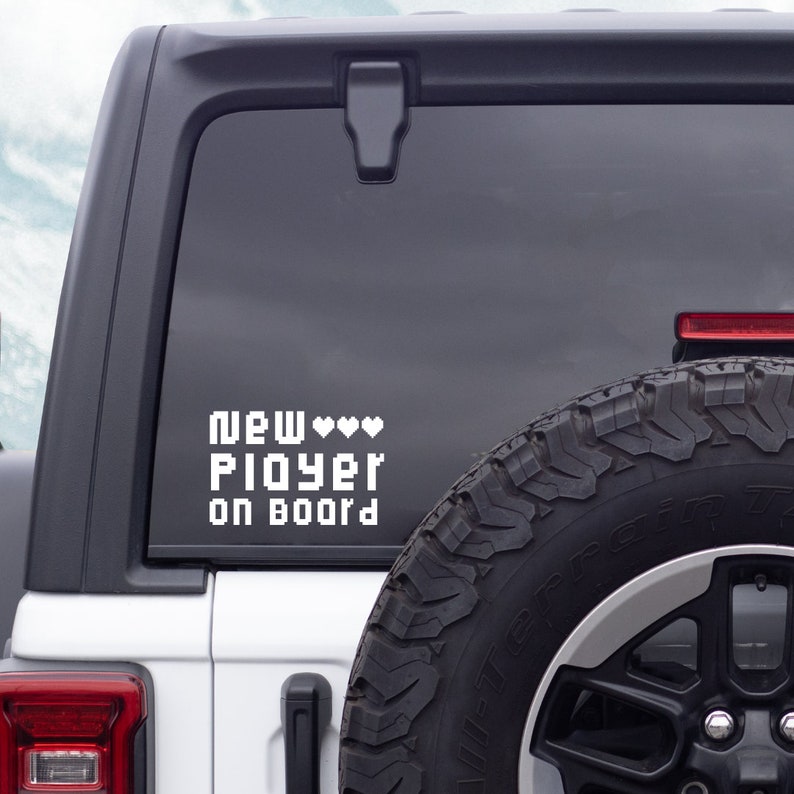 Baby on Board Decal | Car Decal | Video Game Car Decal | New Player on ...