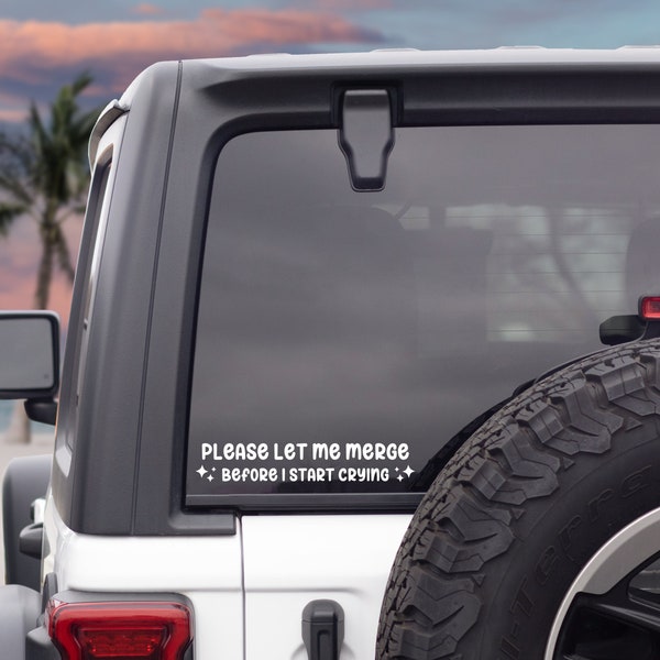 Car Bumper Sticker Let Me Merge - Etsy