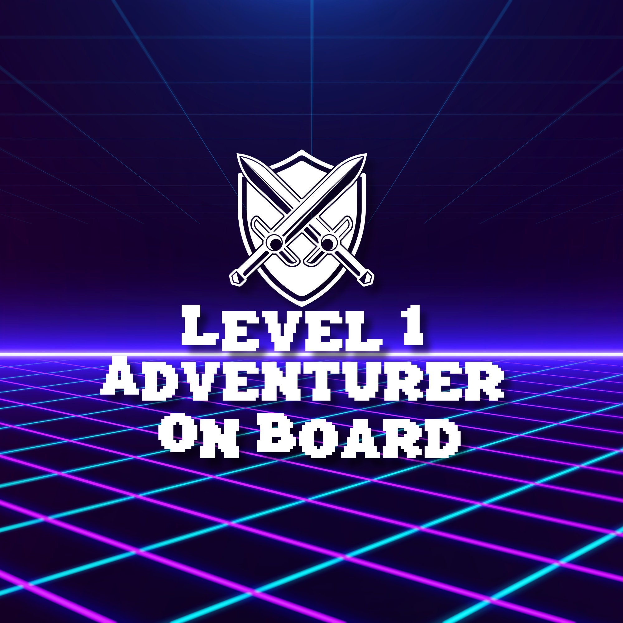 Level 1 Adventurer on Board Car Decal: Video Game Lover Baby Sticker - Etsy