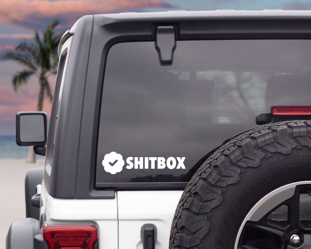 Verified Shitbox Vinyl Decal | Shit Box Decal | JDM Car Stickers | Car ...