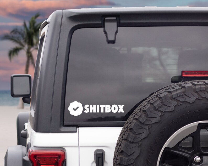 Verified Shitbox Vinyl Decal Shit Box Decal JDM Car - Etsy