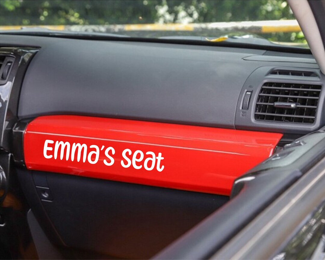 Girlfriend Seat Name Decal | Car Seat Sticker | Custom Name Decal | Car ...