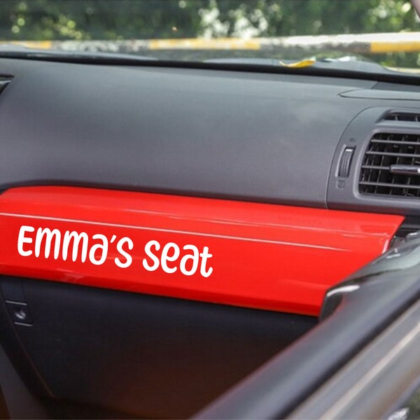Car Seat Sticker - Etsy