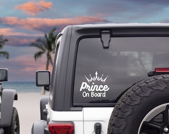 Prince on Board Handicap Vinyl Decal - Etsy