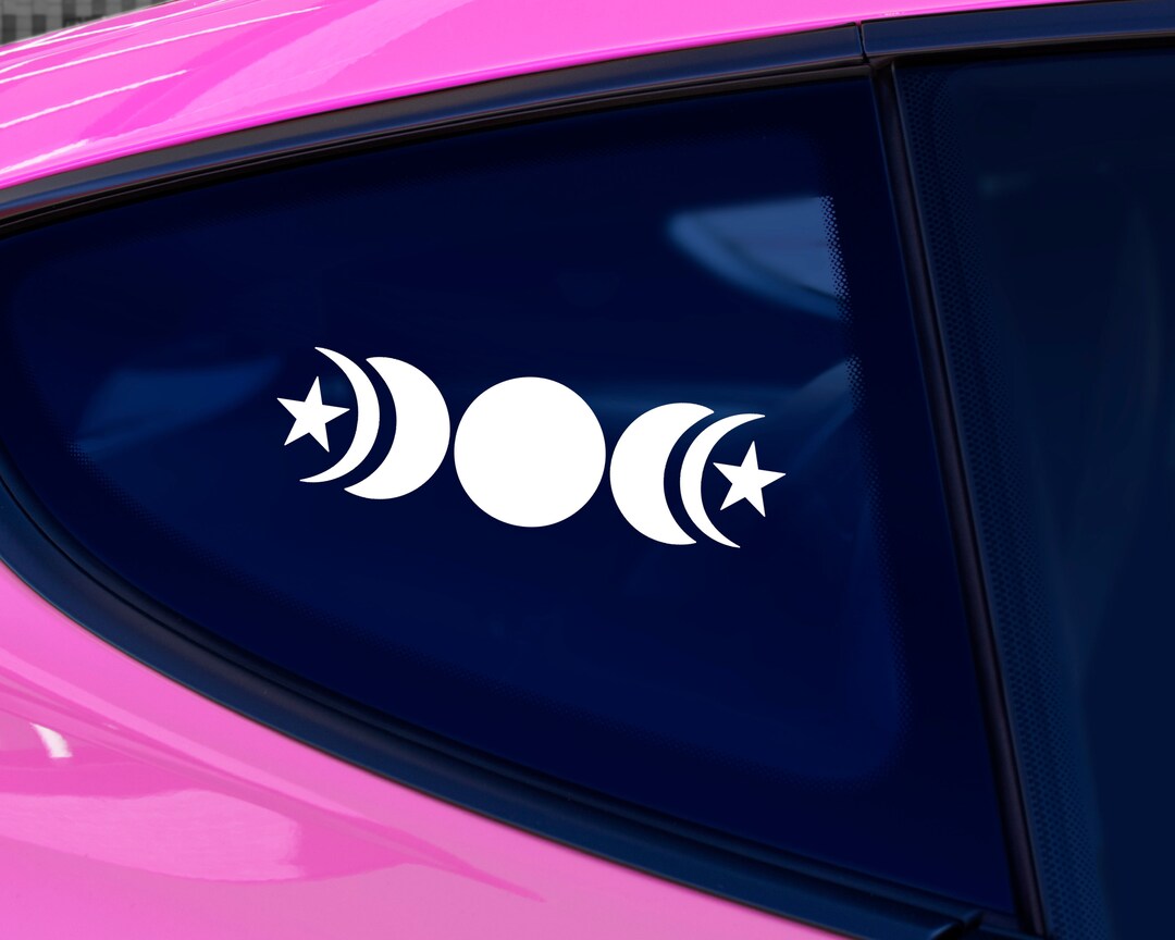 Moon Phase Decal for Cars, Windows, Water Bottles, Tumblers Vinyl Car ...