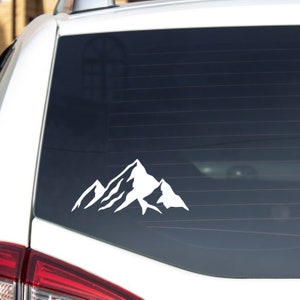 Mountain Range Decal | Vinyl Car Decal | Multiple Colors and Sizes ...