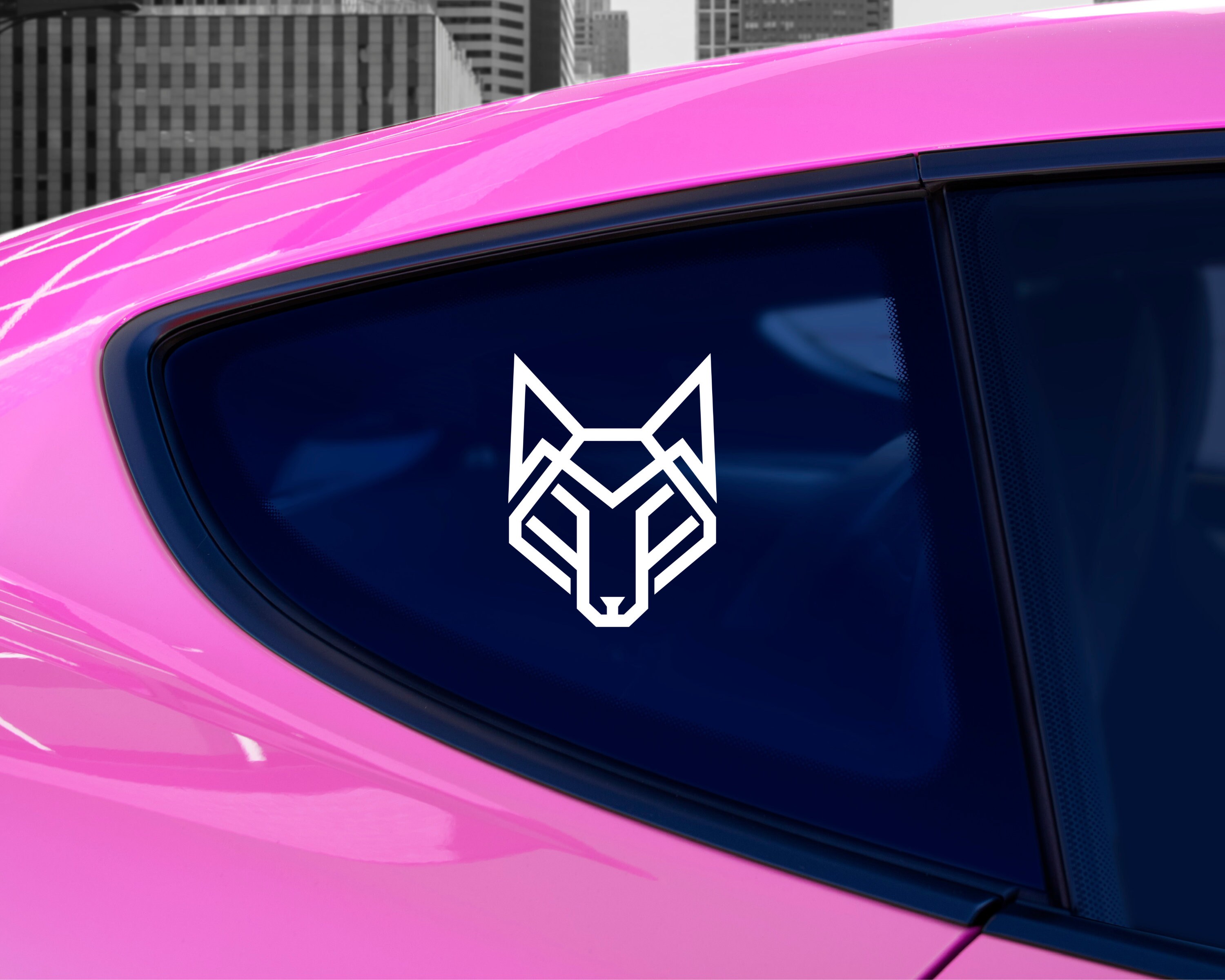 Wolf Decal Geometric Wolf Decal Geometric Car Decal Wolf - Etsy Canada