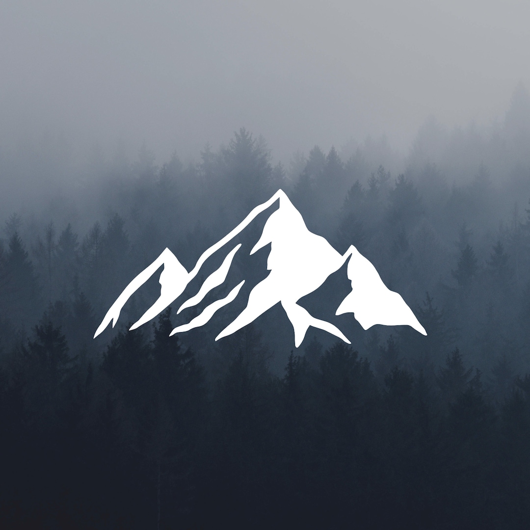 Mountain Range Decal | Vinyl Car Decal | Multiple Colors and Sizes ...