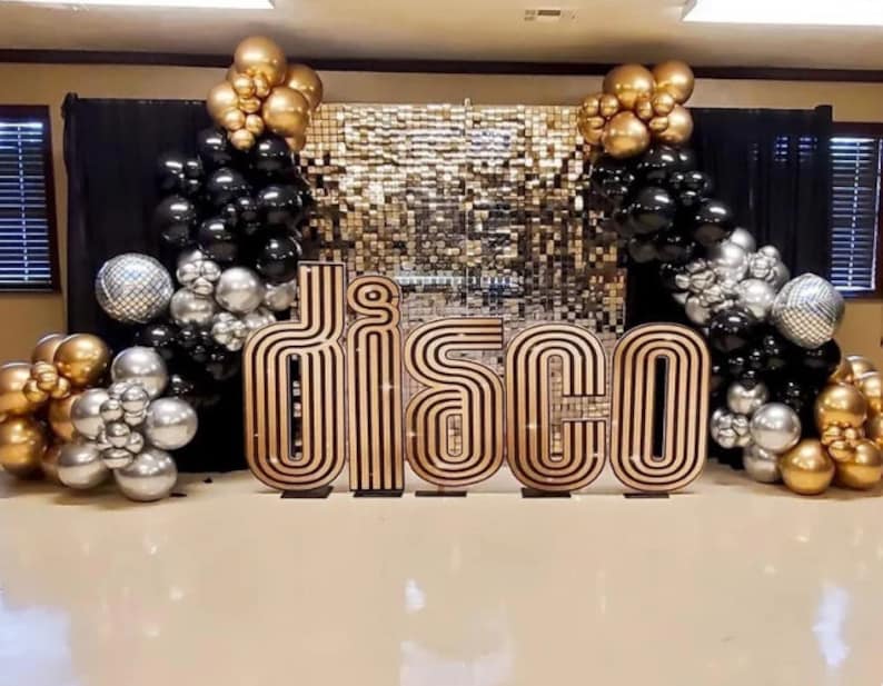 DISCO Individual Letters 4ft Tall Set Coroplast Party Props - Etsy