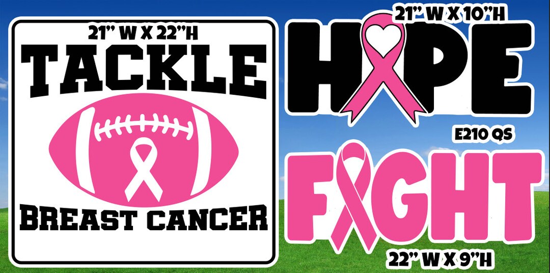Breast Cancer Pink Awareness, Coroplast Yard Cards, Decor, Props ...