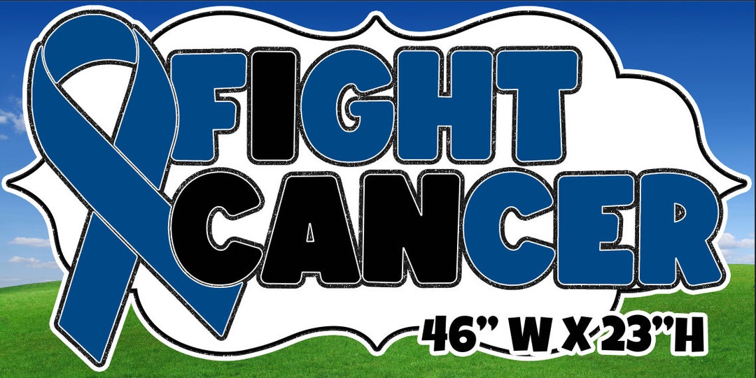 Colon Cancer Blue Awareness, Coroplast Yard Cards, Decor, Props ...