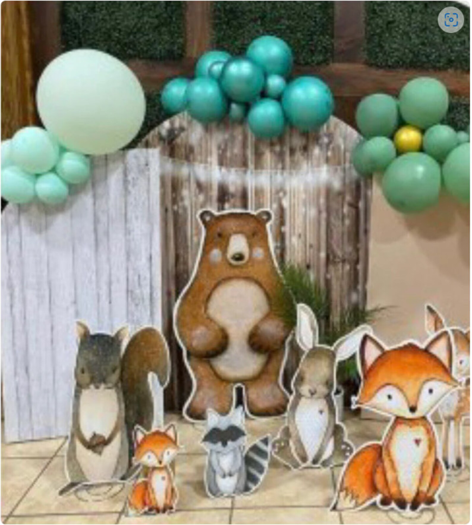 Woodland Forest Animals, Coroplast Yard Cards, Party Decor, Props ...