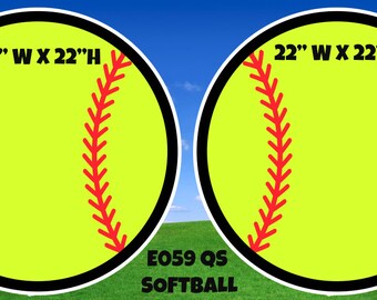 Softball Banner Yard Sign - Etsy