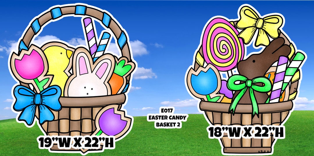 Easter Chocolate Bunny Candy Basket - Etsy