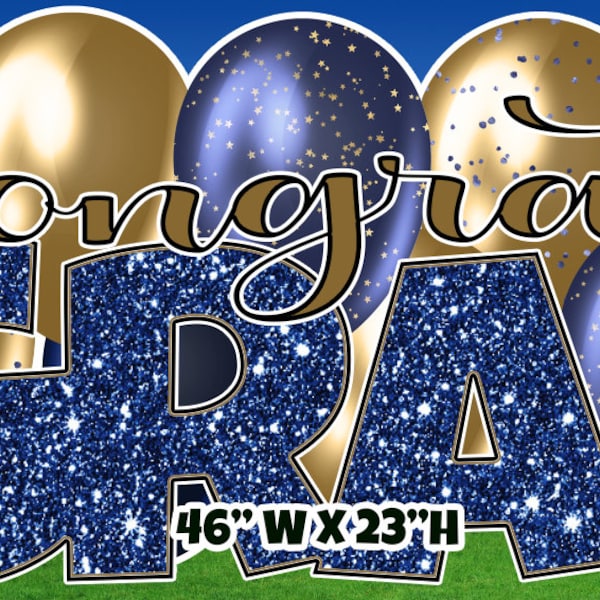 Blue Congratulations - Etsy