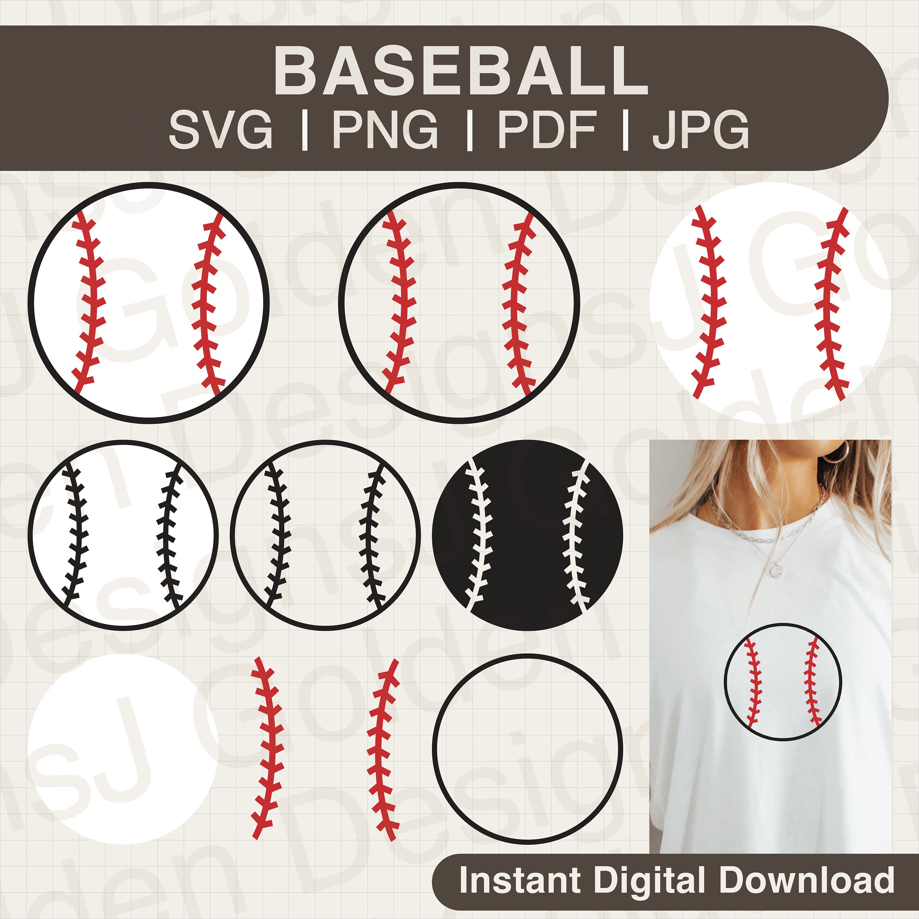 Baseball SVG, Baseball PNG, Baseball for Cricut, Baseball Digital Files ...