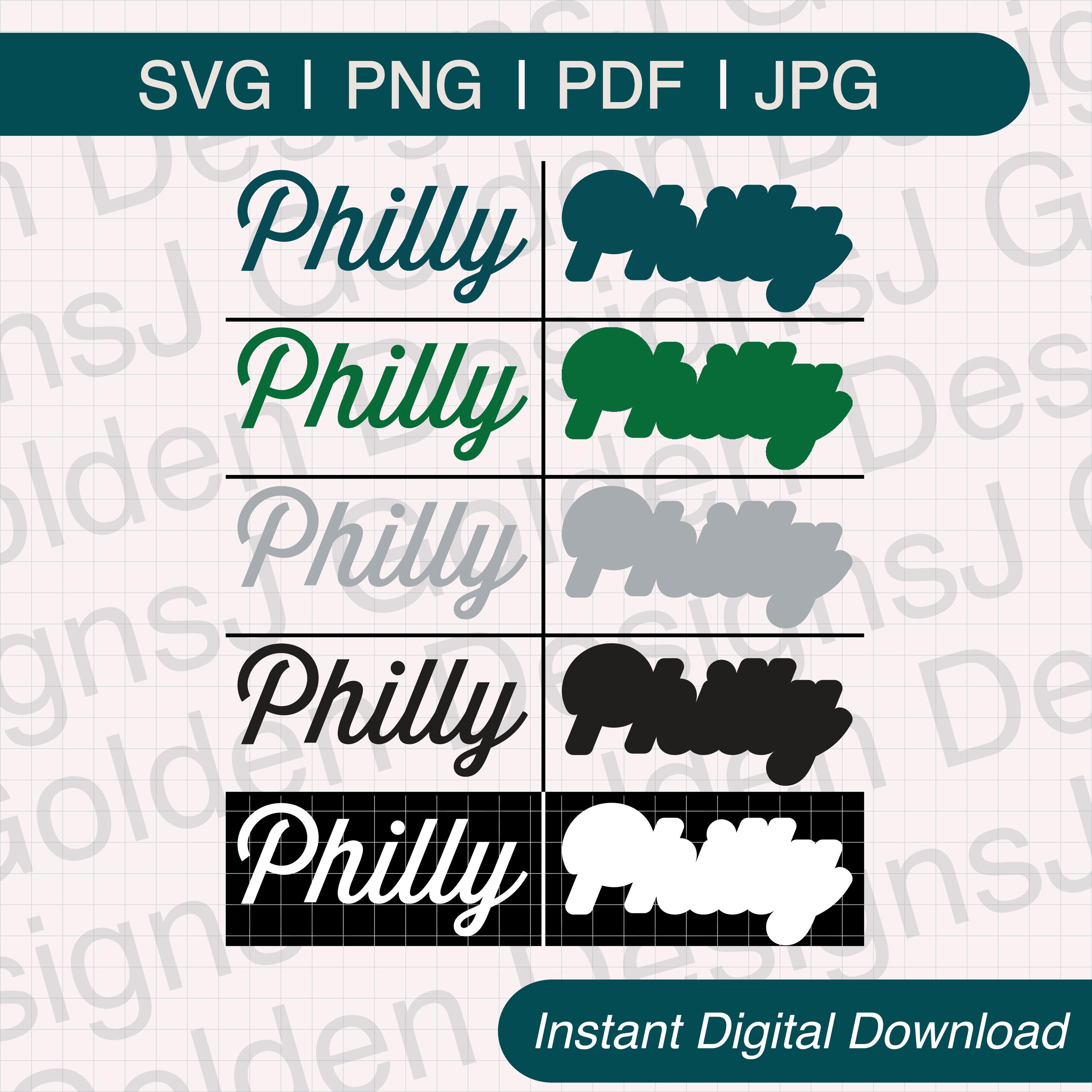 Philadelphia Cursive SVG PNG Jpg, Philadelphia File for Cricut ...