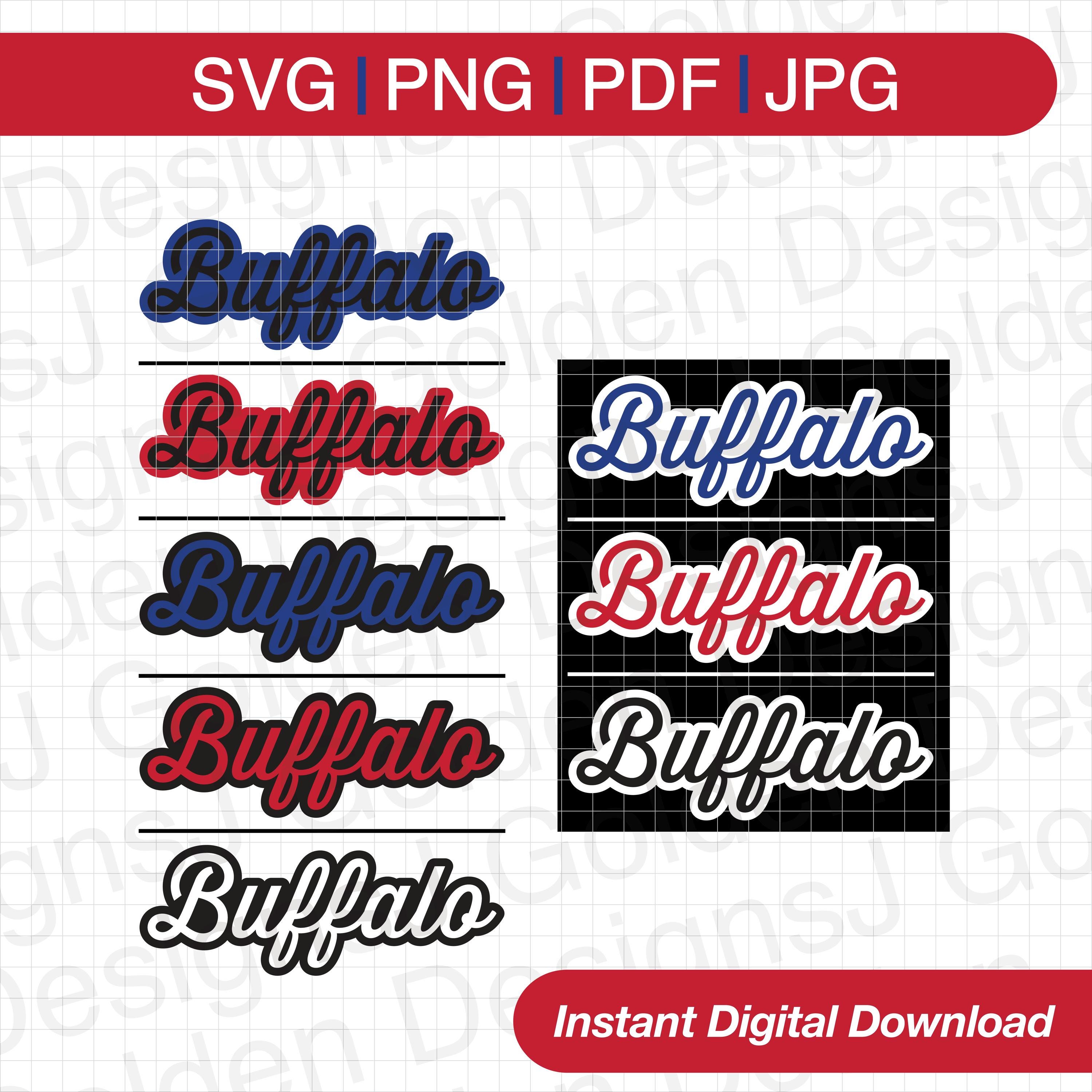 Buffalo Cursive SVG Png Jpg, Buffalo File for Cricut, Buffalo Football ...