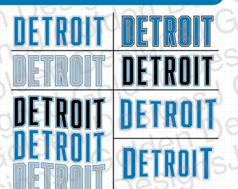 Detroit Cursive SVG Png Jpg, Detroit File for Cricut, Detroit Football ...