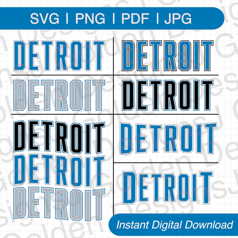 Detroit Lions Svg - Etsy