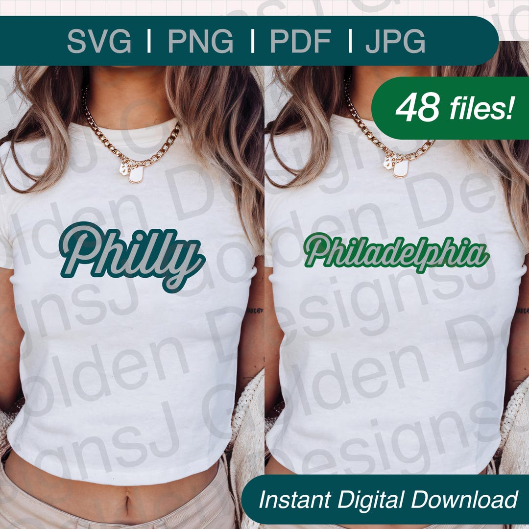 Philadelphia Cursive SVG PNG Jpg, Philadelphia File for Cricut ...