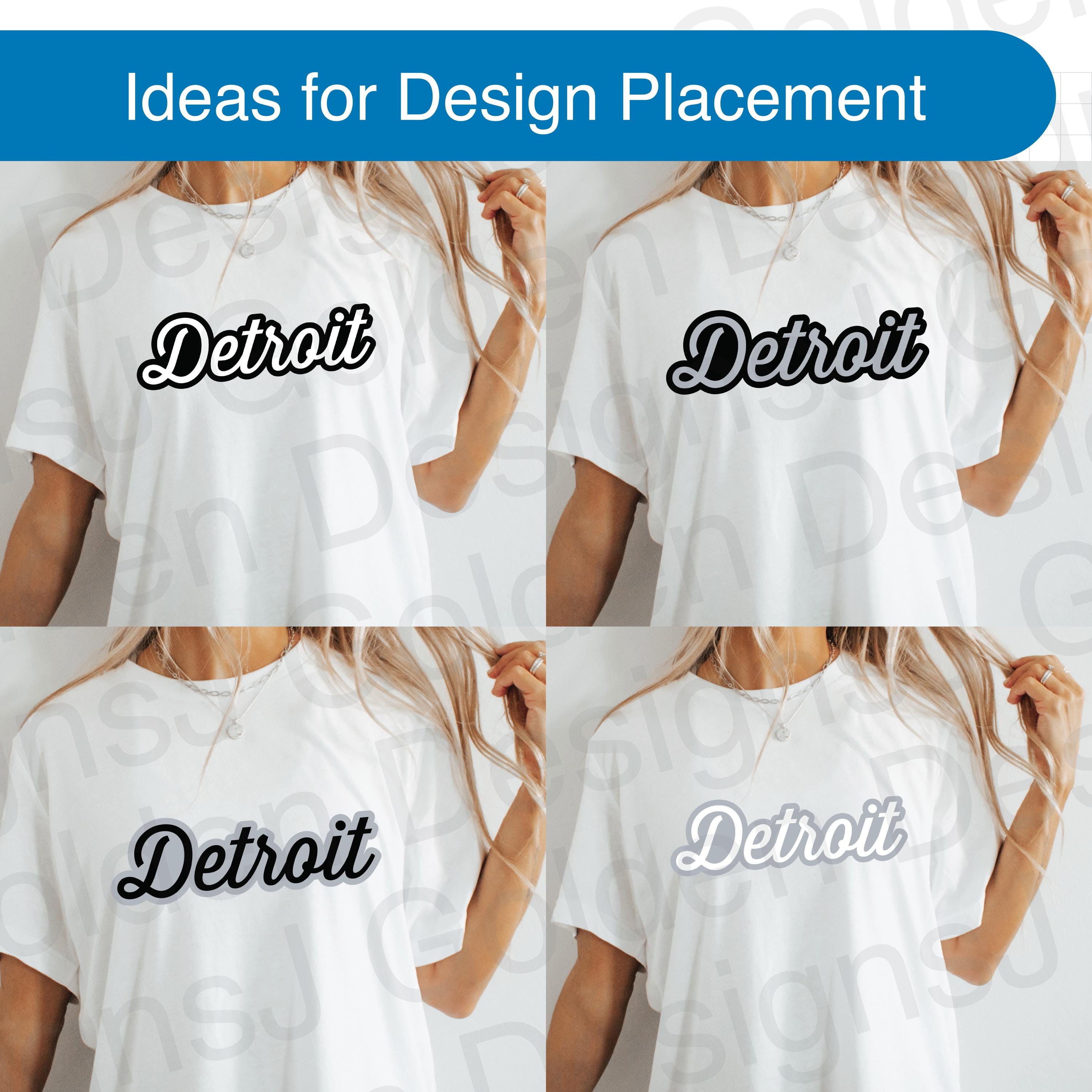 Detroit Cursive SVG Png Jpg, Detroit File for Cricut, Detroit Football ...