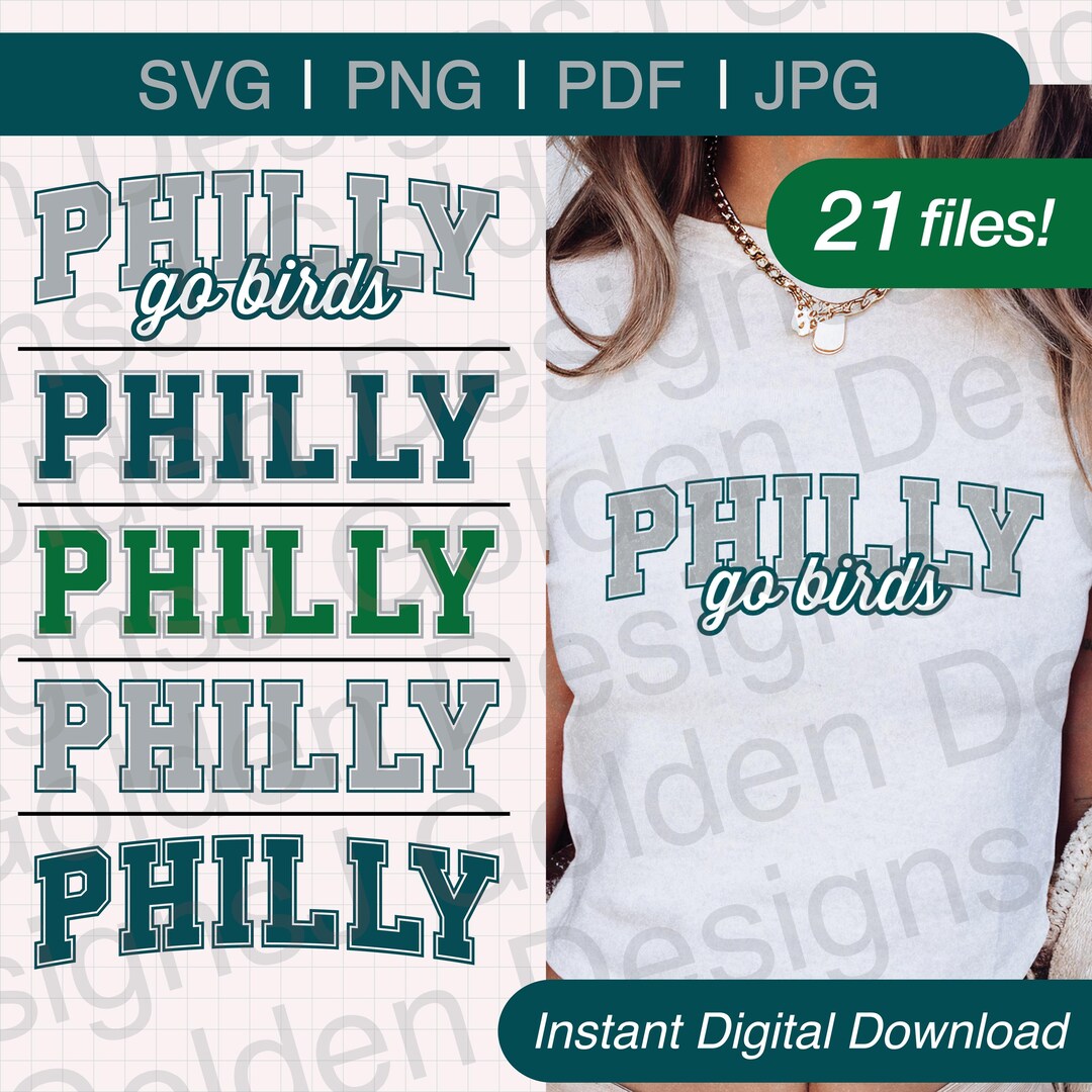 Philly Go Birds SVG PNG Jpg, Philadelphia File for Cricut, Philadelphia ...