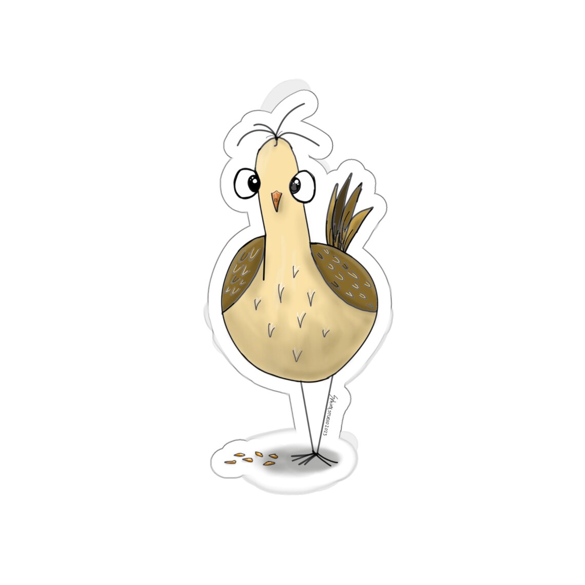 Derpy Dixie the Chicken Sticker - Etsy