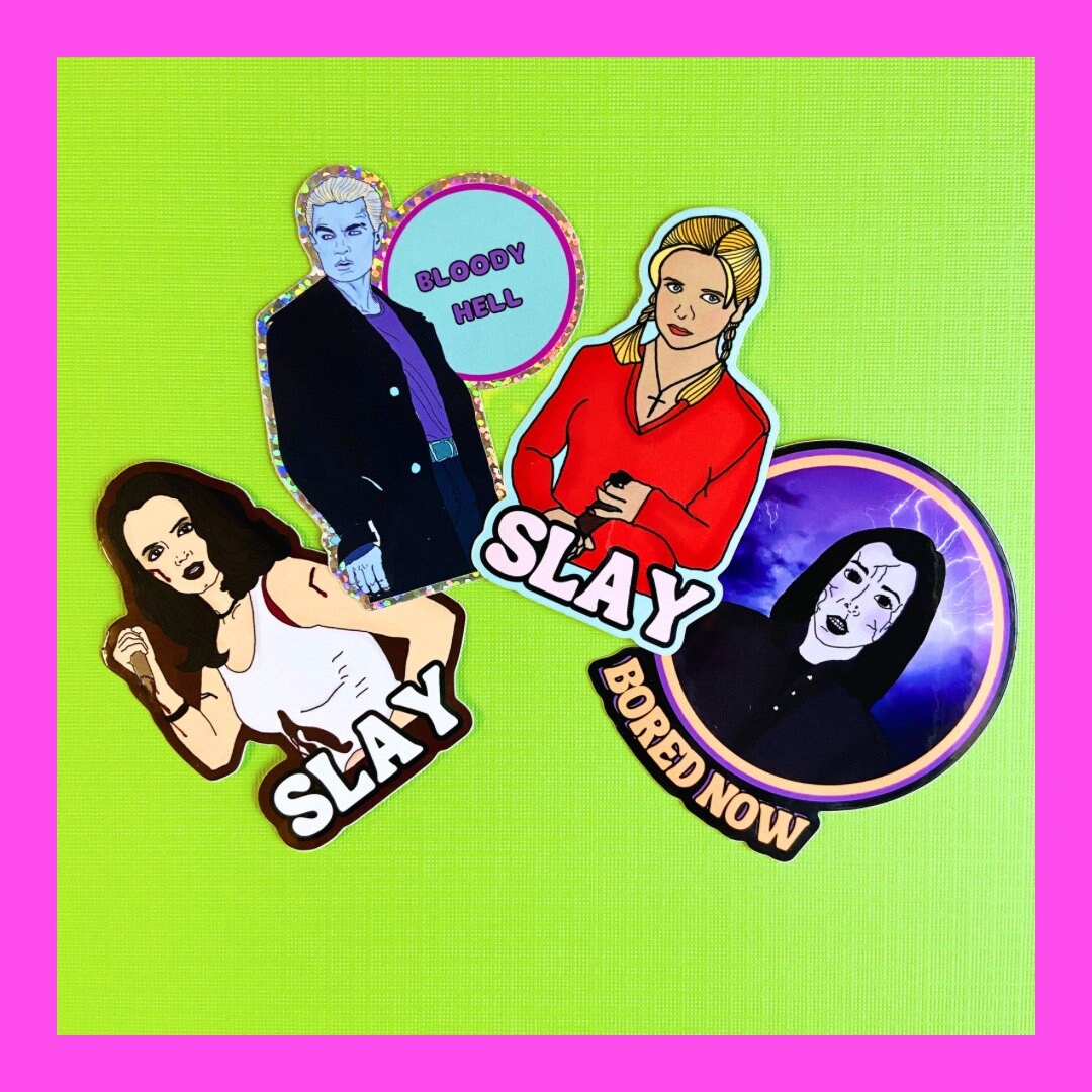 Buffy the Vampire Slayer Mini Sticker Pack for Laptops, Skateboards ...