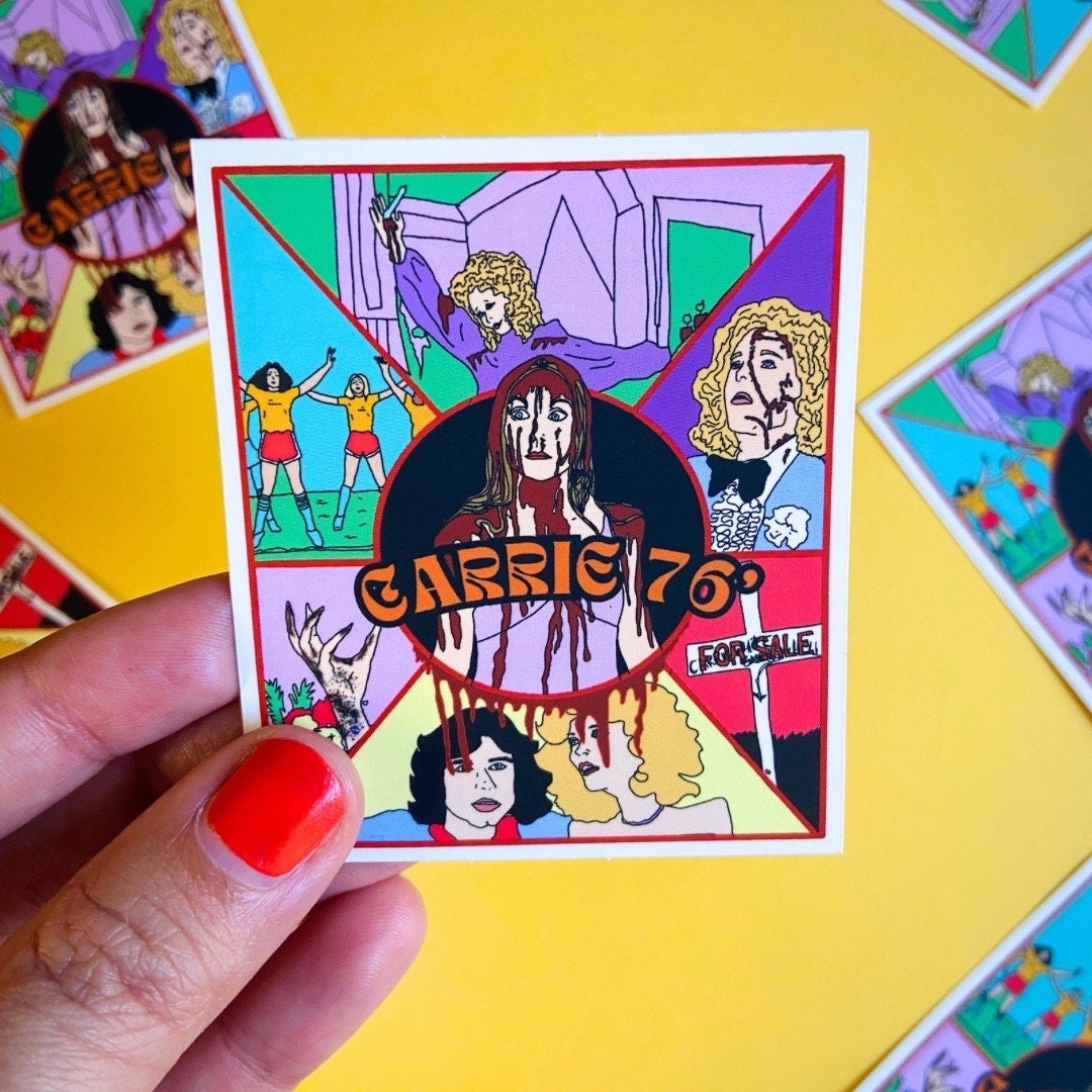 Carrie 1976 Horror Movie Water Bottle Sticker - Etsy