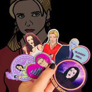 Buffy the Vampire Slayer Sticker 6 Pack for Laptops, Skateboards, Water ...