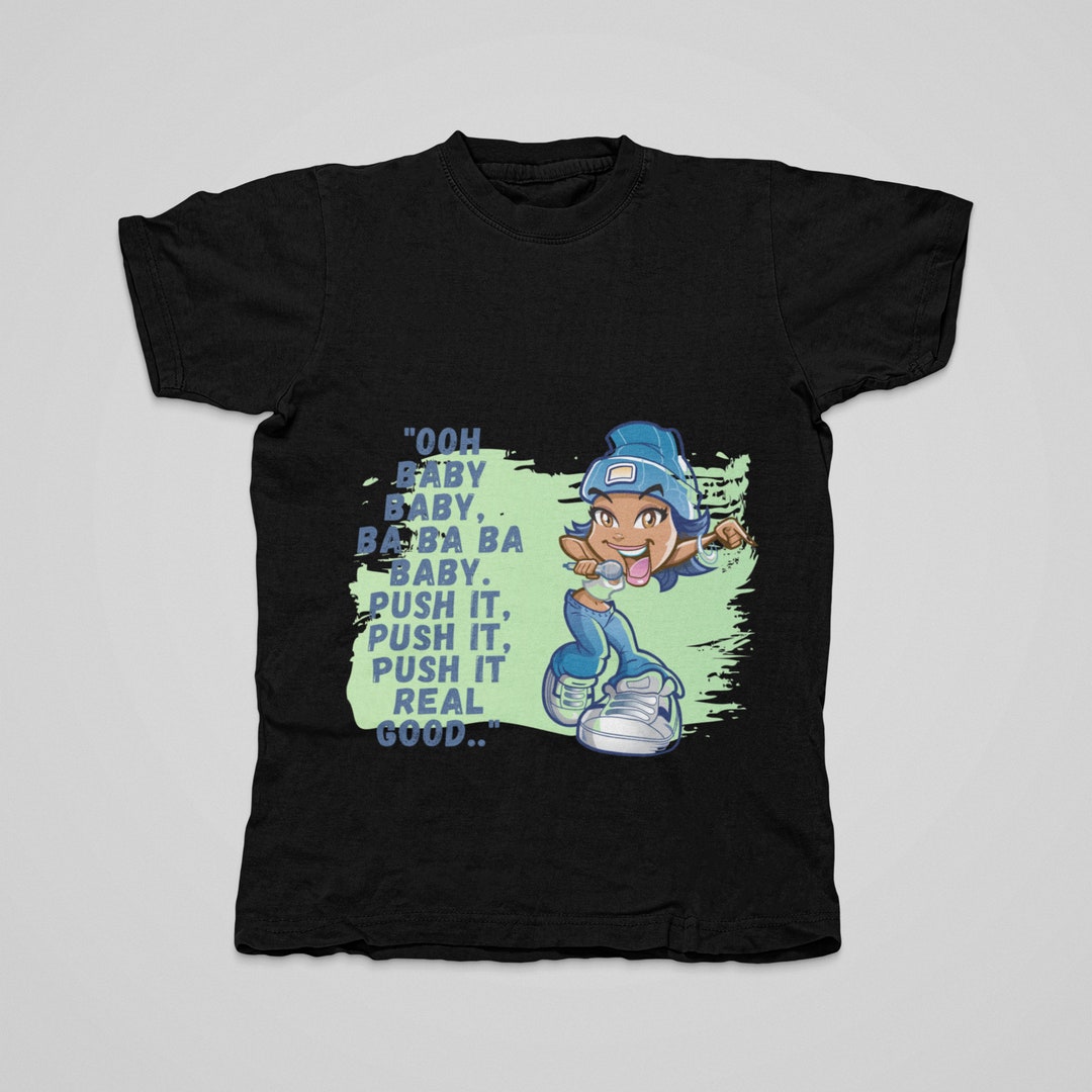 Push It 80's Tee Shirt Salt N Pepa Rap 80's Shirt Push It Real Good 80 ...